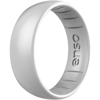 Enso Rings Classic Elements Series Silicone Ring - Silver - 12 : Target