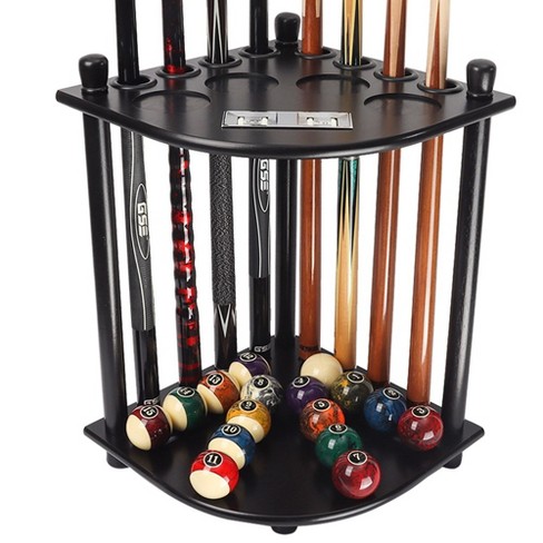 8 Pool Cue Corner Rack - Black : Target