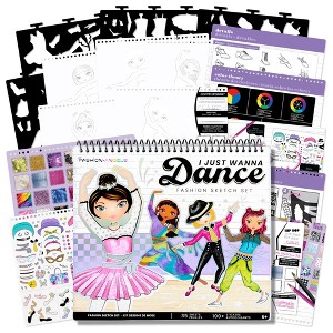 Fashion Angels: Fashion Sketch Set - I Just Wanna Dance - Art and Craft ...