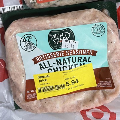 Mighty Spark Rotisserie Seasoned Ground Chicken - 16oz : Target