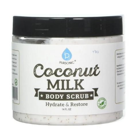 Pursonic 100% Natural Coconut Milk Body Scrub 14oz : Target