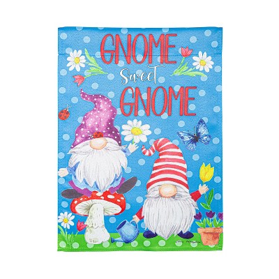 Gnome Sweet Gnome Suede Garden Flag : Target