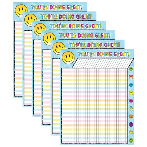 Teacher Created Resources® Brights 4ever Incentive Chart, Pack Of 6 ...