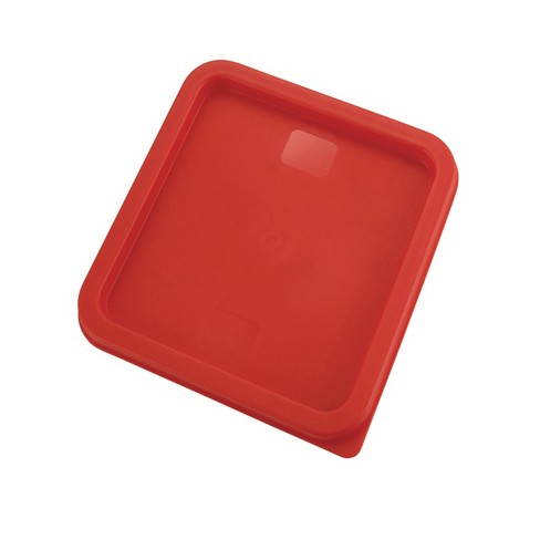 Winco Cover For Square Storage Container, Red, Fits 6 And 8 Quart : Target