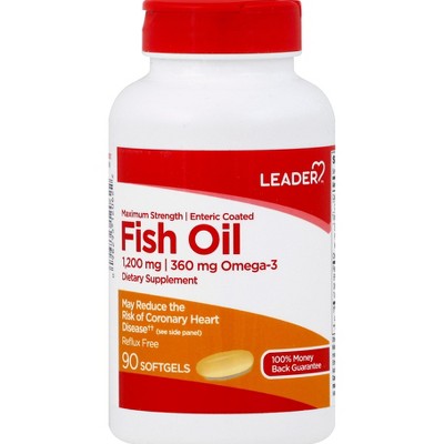 Leader Fish Oil 90 Ea : Target