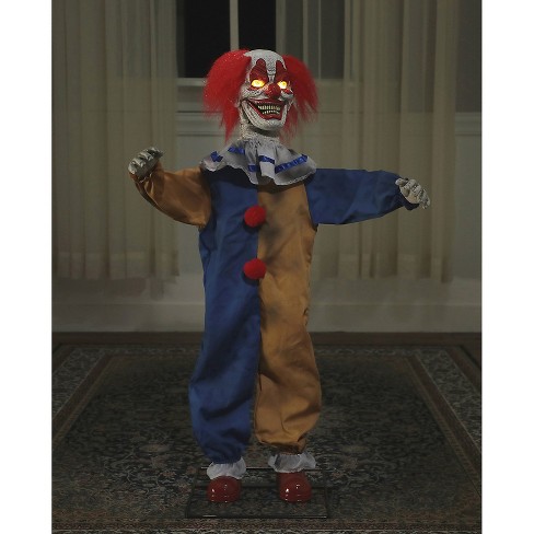 Seasonal Visions Animated Little Top Clown Halloween Decoration - 36 In ...