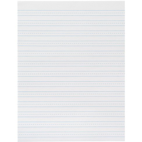 School Smart Skip-a-line Filler Paper, Un-punched, 8 X 10-1/2 Inches ...
