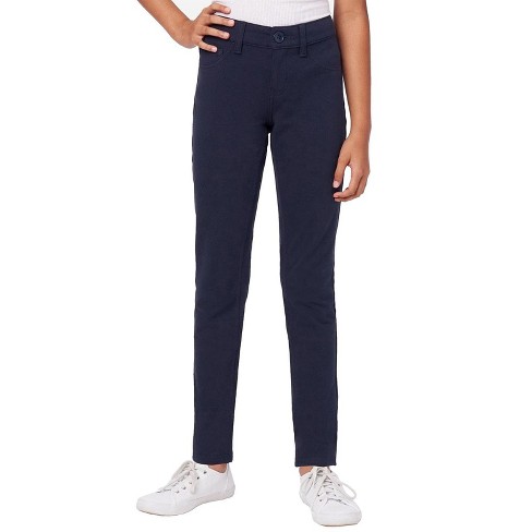 Galaxy Authentic Girl's Super Stretch Pencil Skinny Uniform Pants : Target