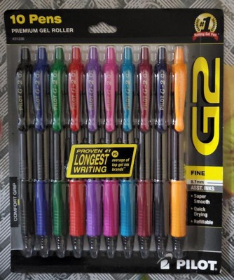 Pilot 18ct G2 Gel Pens Fine Point 0.7mm Assorted Inks : Target