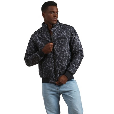 Members Only - Men's Soho Quilted Jacket - Black Camo - Medium : Target