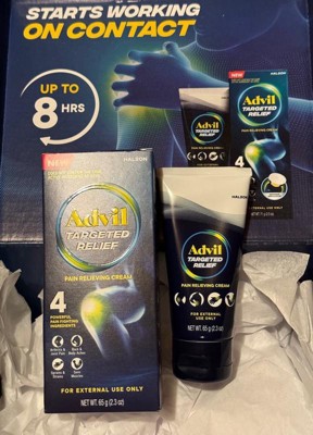 Advil Targeted Relief Pain Relieving Cream With Massage Applicator - 2 ...