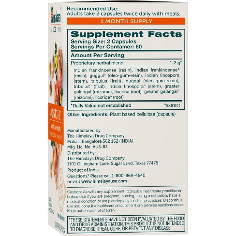 Himalaya Jointcare, Joint Support For Mobility, Flexibility And Joint ...