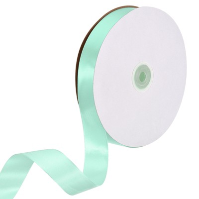 Unique Bargains Silky Polyester Smooth Shiny Fabric Ribbons Pale Sky ...