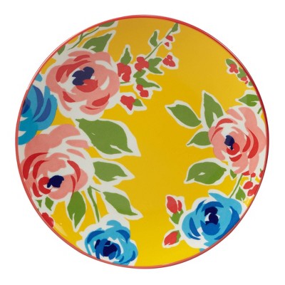 Set Of 6 Damask Floral Assorted Salad Plates - Certified International ...