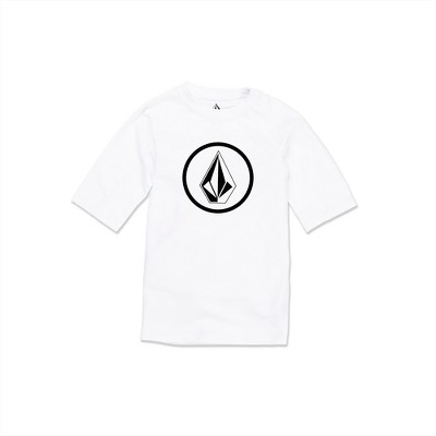 Volcom Toddler Boys Lido Solid Short Sleeve Upf 50 Rashguard, White ...