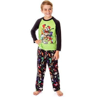 Ben 10 Boys' Cartoon Omnitrix Characters Aliens Sleep Pajama Set Shorts ...