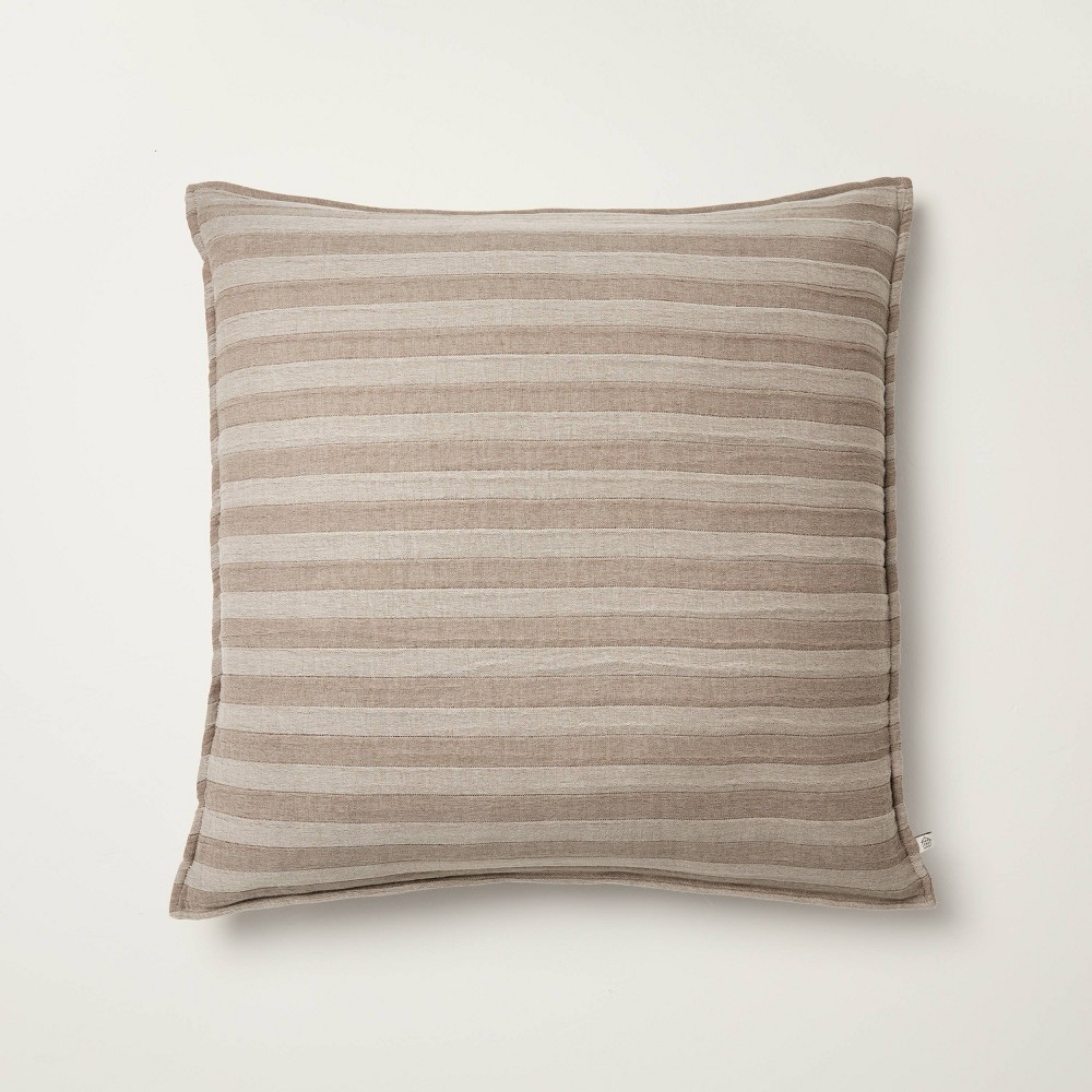 Tonal Stripe Euro Throw Brown - Hearth & Hand™ with Magnolia - buy ...