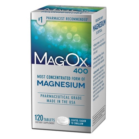 Mag-ox 400mg Magnesium Oxide Supplement Tablets - 120ct : Target