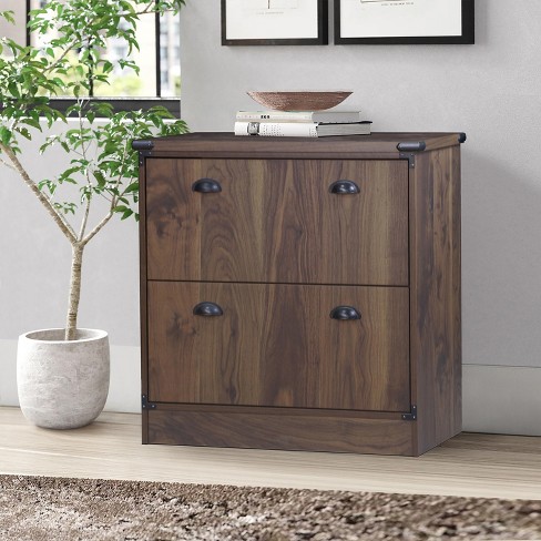 Saint Birch Vince 2-drawer Lateral File Cabinet, Walnut : Target