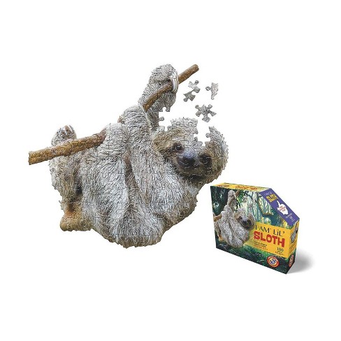 Madd Capp Puzzles: I Am Lil’ Sloth -100 Pieces-animal Shaped Jigsaw ...