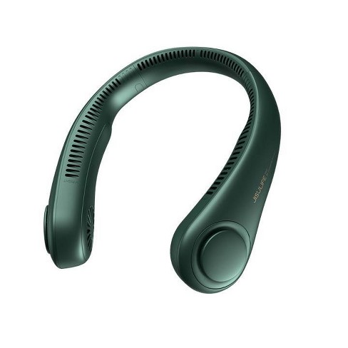 Jisulife Portable Neck Fan, Hands Free Bladeless Fan 4000 Mah - Dark ...