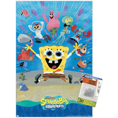 Trends International Nickelodeon Spongebob 25th - Painting Unframed ...