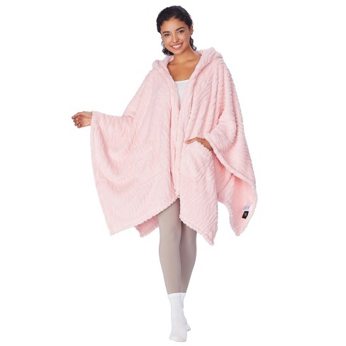 Women's Plus Size Open Front Lightweight Casual Cardigan, Fuzzy Cozy Fleece Blanket Wrap ...