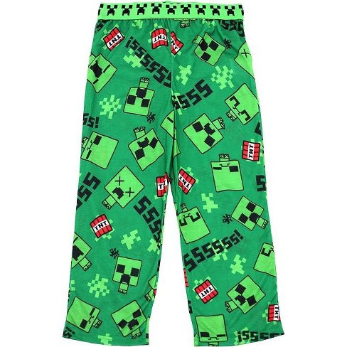 Minecraft Little/big Boy's Lounge Pajama Pants : Target