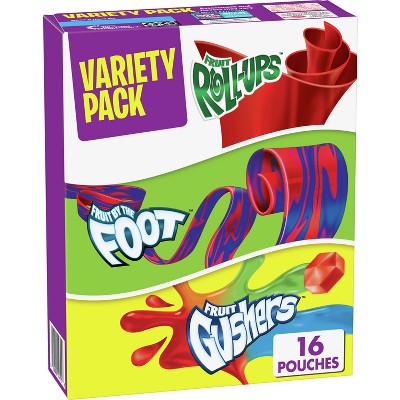 Fruit Flavored Variety Snacks - 16ct : Target