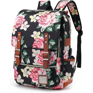 Summit Adventure Floral Laptop Backpack for Women – School, Travel ...