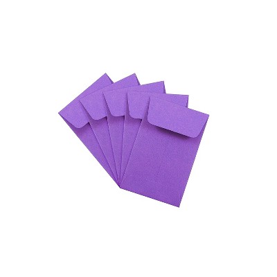 Jam Paper #1 Coin Business Colored Envelopes 2.25x3.5 Violet Purple ...
