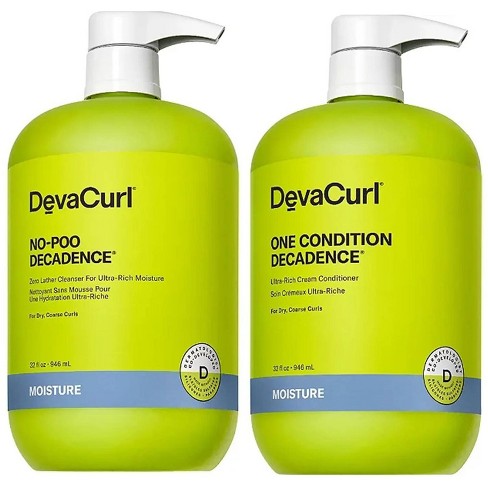 Devacurl No-poo Decadence Zero Lather Cleanser & One Condition ...
