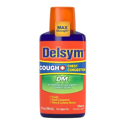 Children's Delsym Cough Relief Liquid - Dextromethorphan - Grape - 5 Fl ...