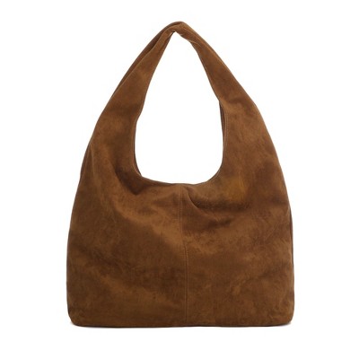 Adornia Rust Brown Oversized Hobo Tote : Target