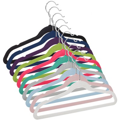 Casafield 14" Velvet Kid's Hangers For Children's Clothes, Set Of 50 ...