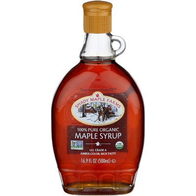 Coombs Family Farms Organic Grade A Amber Maple Syrup - Case Of 12/8 Oz ...