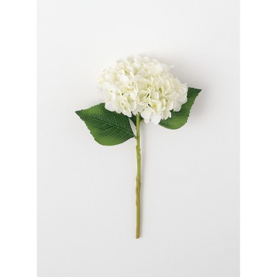 Sullivan's Hydrangea Stem, White Faux Floral Stem for Crafting ...