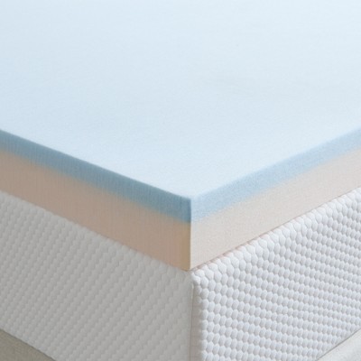 3 Inch Gel Memory Foam Mattress Topper Dual Layer Colorways Have ...