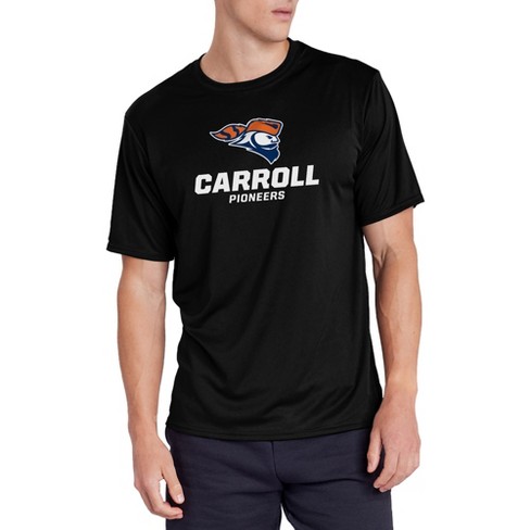 Carroll University Adult Sport Active T-shirt Primary Logo, Black ...