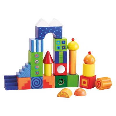Haba Coburg Wooden Building Blocks 28 Piece Set (made In Germany) : Target
