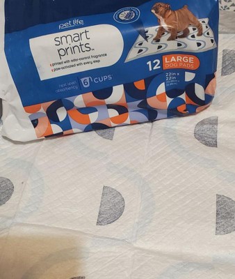 Pet Life Unlimited Puppy Smart Prints Training Dog Pads - L - 40ct : Target