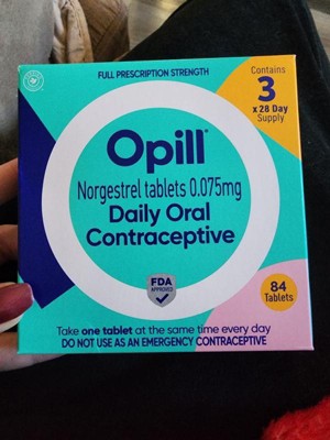 Opill Daily Oral Birth Control Pills - 3 Month - 84ct : Target