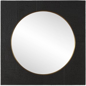 Uttermost Ember Rich Black 42" Square Mirror : Target