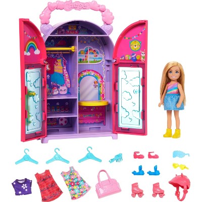 Barbie Chelsea Doll & Closet Toy Playset With Clothes & Accessories Set ...