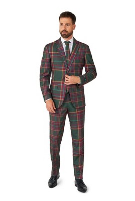 OppoSuits Men's Christmas Suit - Mixed Mesh - Green : Target