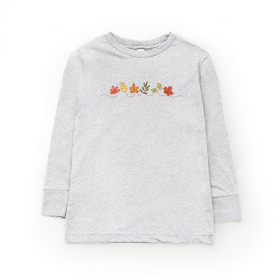 The Juniper Shop - Youth Long Sleeve Graphic T-Shirt - Fall Leaves Line ...