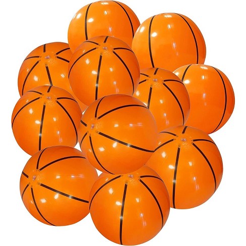12 Pack - 20" Inflatable Basketball Beach Balls - Sports Themed Party ...