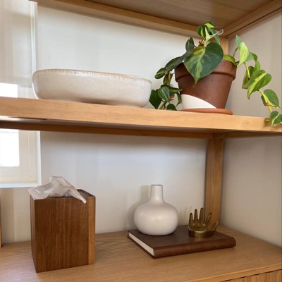 Wooden Tissue Box Holder - Hearth & Hand™ With Magnolia: Sturdy Wood ...