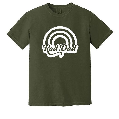 Simply Sage Market Men's Rad Dad Rainbow Short Sleeve Garment Dyed Tee ...