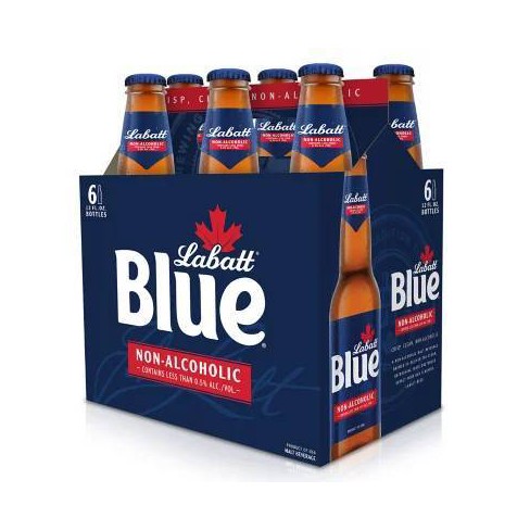 Labatt Blue Non Alcoholic Beer - 6pk/12 Fl Oz Bottles : Target